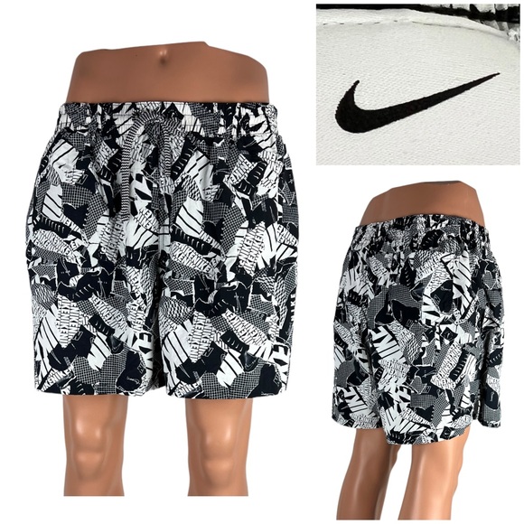 Nike | Swim | Nike Mens 2xl Shorts Collage Icon Volley Black Pattern ...